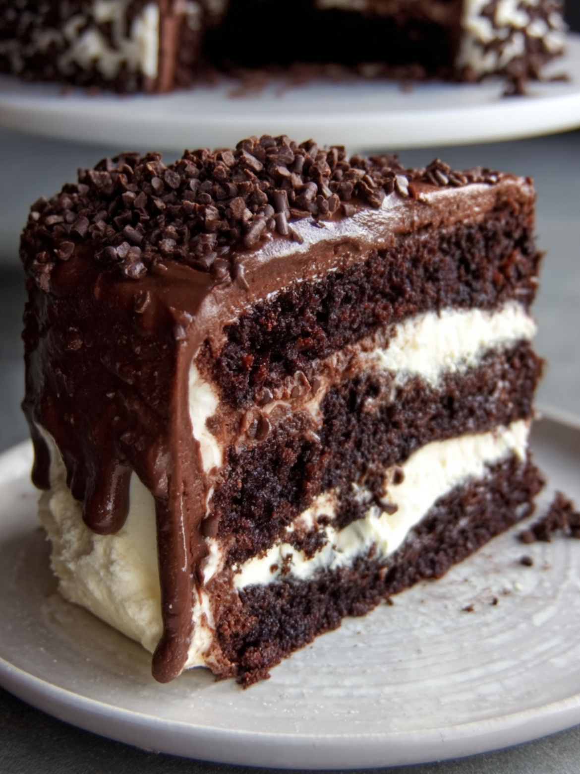 Chocolate Layer Cake with Cream Cheese Recipe